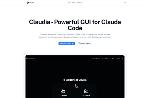 Claudia Powerful Gui For Claude Code