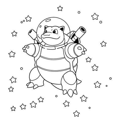 Blastoise Coloring Pages