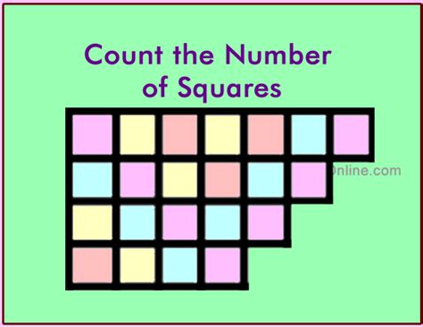 Picture Riddle Count The Number Of Squares