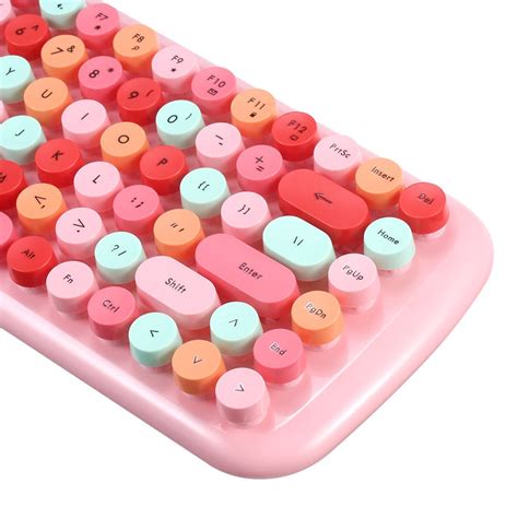 Kawaii Retro Keyboard Mouse Set Shop Online On Roomtery
