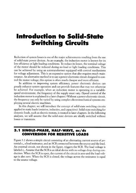 SOLUTION Introduction To Solid State Switching Circuits Studypool