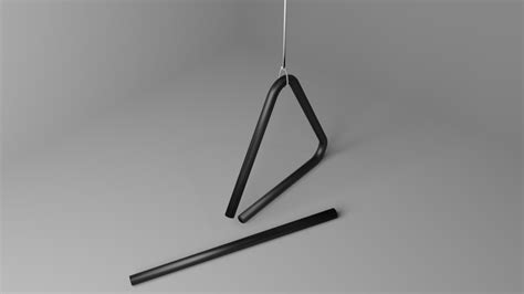 Triangle Bell 3d Turbosquid 1561826