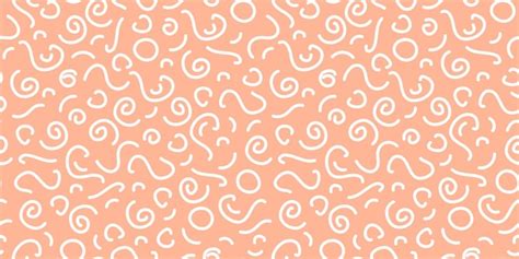 Premium Vector Peach Abstract Seamless Pattern Various Geometric Shapes By Hand Vector