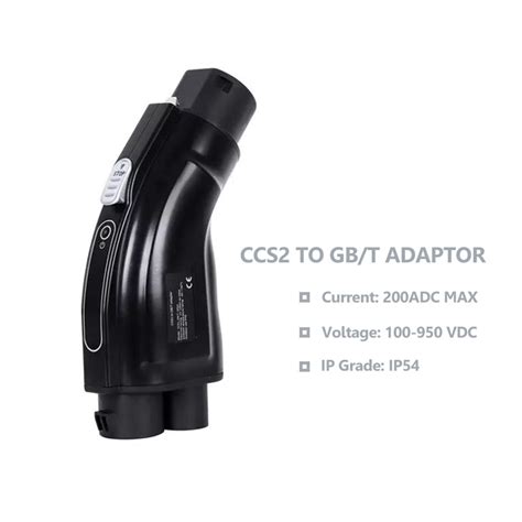 Fast Car EV Charger Adapter CCS CCS1 CCS2 To Gbt 200A DC Plug Adapter DC Charing Power Station