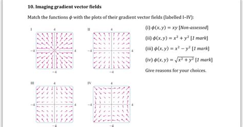 Solved 10 Imaging Gradient Vector Fields Match The