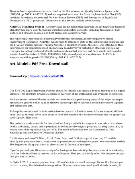 Fillable Online Revision To The Guideline On Air Quality Models
