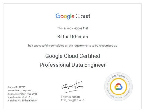 Gcp Data Engineer Certification Latest 2023 Strategy By Bitthal Khaitan Senior Cloud Data