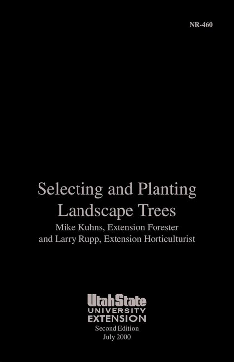 Pdf Selecting And Planting Trees And Shrubs Dokumen Tips