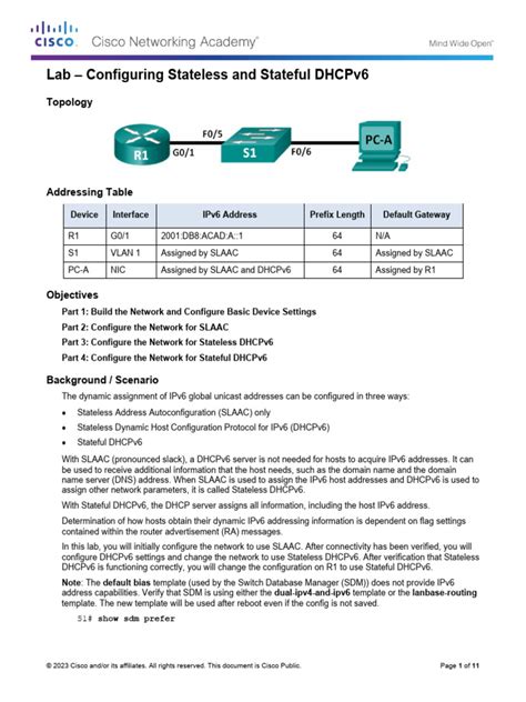 lab 12 configuring stateless and stateful dhcpv6 pdf
