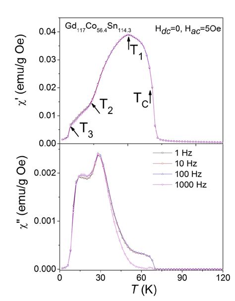 Temperature Dependence Of The Real χ And Imaginary χ Components