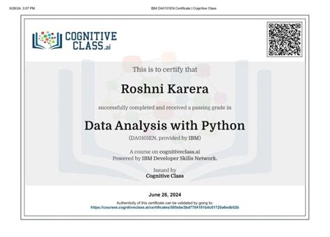 Dataanalysis Python Ibm Cognitiveclass Businessanalytics Roshni