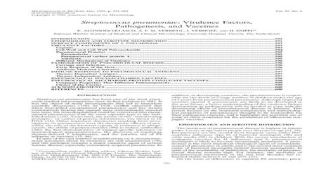 Pdf Streptococcus Pneumoniae Virulence Factors Pathogenesis And Dokumen Tips