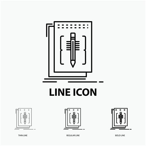 Code Edit Editor Language Program Icon In Thin Regular And Bold