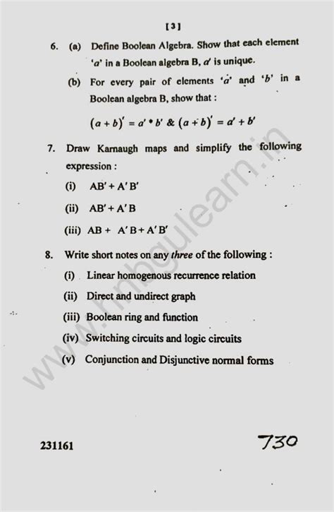 Discrete Structure M Sc Mathematics 1st Semester 2021 22 Hnbgu Learn