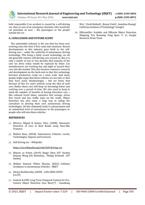 Object Detection For Autonomous Driving Pdf