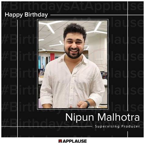 Applause Entertainment On Linkedin Nipun Malhotra Is One Personified Big Warm Bear Hug Wishing