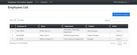 Simple Employees Information System Using Codeigniter 415 With Free