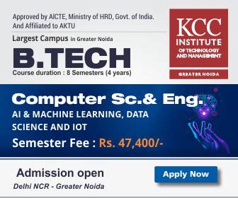 B Tech IOT Syllabus Course College Eligibility KCC ITM
