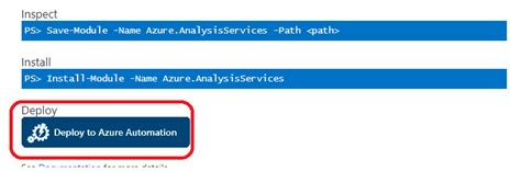 Powershell Cube Refresh With Automation Account In Azure Ssas Stack Overflow