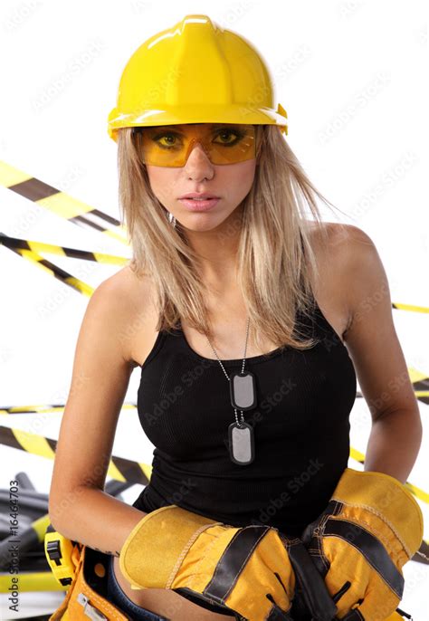 Sexy Woman Worker Engineer Stock Photo Adobe Stock