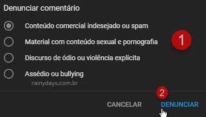 Como Denunciar Vídeos E Comentários No Youtube