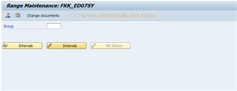 FPN SY SAP Tcode Number Range Maintenance FKK ED SY