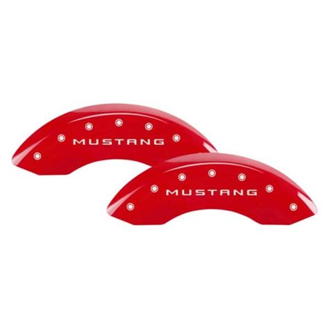 Mgp® 10198smgtrd Gloss Red Caliper Covers With Mustang Gt Engraving