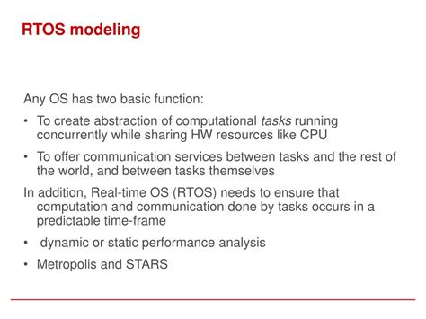 Ppt Stars And Metropolis Static And Dynamic Rtos Modeling Powerpoint Presentation Id1700885