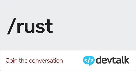 rust programming language portal devtalk