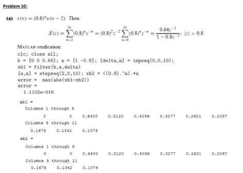 Solved Im Re Writting This Matlab Code In My Laptob But Im