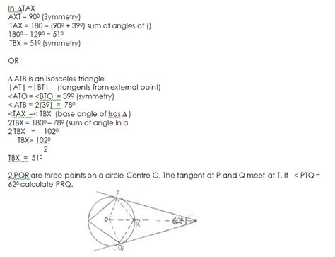 Circle Theorem Classnotes Ng