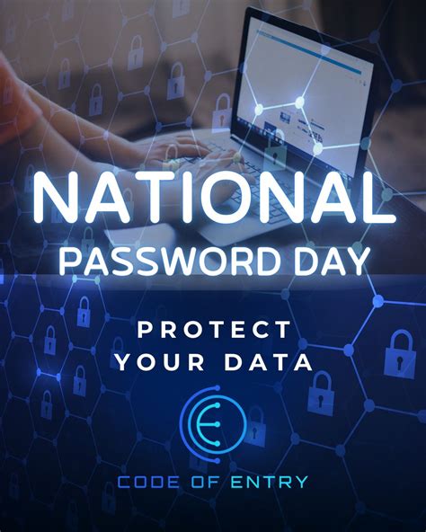 nationalpasswordday cybersecurity codeofentry passwordmanager… code of entry
