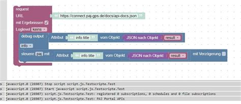 Paj Gps Json Api Mit Blockly Abfragen