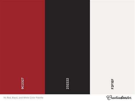 Red Black And White Color Palette Burgundy Colour Palette Black Color Palette Pantone