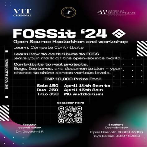 linux club vit chennai on linkedin 🌐 join us at fossit 24 by linux club 🐧 get ready to