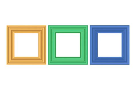 당신의 디자인을위한 제곱 색상 빈티지 나무 프레임세트 빈티지 커버 텍스트에 대 한 배치 빈티지 앤티크 컬러풀한 모던 직사각형 프레임 템플릿 벡터 그림 0명에 대한 스톡 벡터