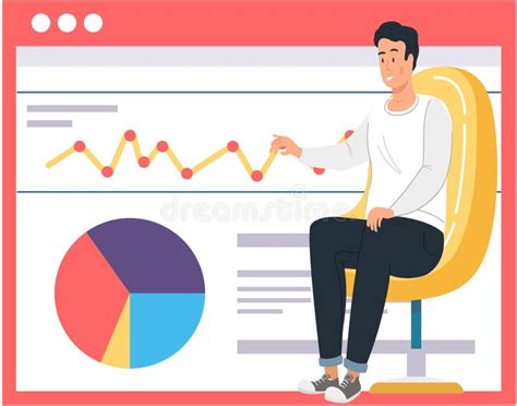 Office Worker Is Sitting Near Whiteboard With Graphs Man Is Presenting Diagrams To Other People