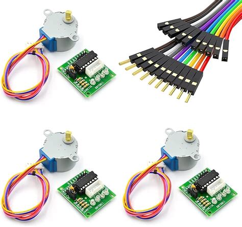 Wwzmdib 3pcs 28byj 48 Uln2003 5v Stepper Motor Uln2003 Driver Board For Arduino Pi Pic
