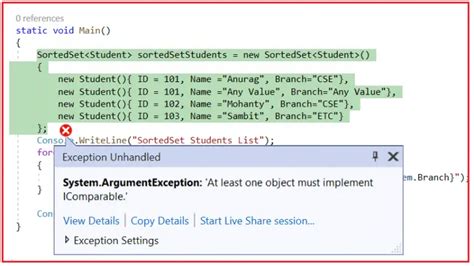 Generic Sortedset Collection Class In C Dot Net Tutorials
