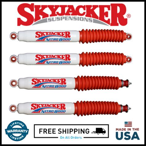 Skyjacker Front Rear Nitro 8000 Shock Absorbers Fits 1986 1989 Toyota