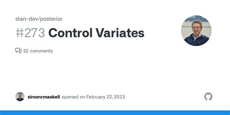 Control Variates · Issue 273 · Stan Devposterior · Github
