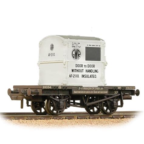 Bachmann Branchline 37 975b Conflat Wagon 39354 In Gwr Brown With Af