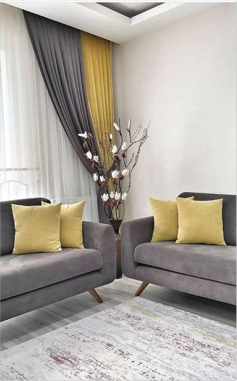Langsir Warna Hitam Kuning Alishakruwward