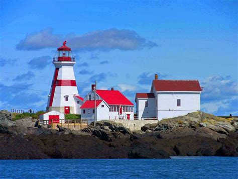Cape Enrage Lighthouse Bay Of Fundy New Brunswick Canada