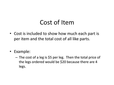 Bill Of Material PPTX