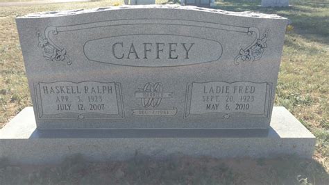 Rev Haskell Ralph Caffey 1923 2007 Find A Grave Memorial
