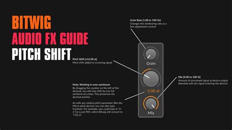 Pitch Shift Bitwig Audio FX Guide YouTube