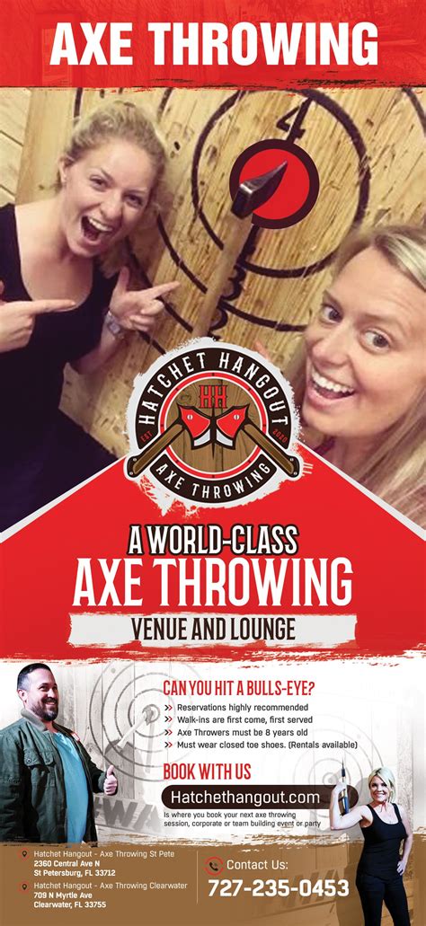 Axe Throwing Brochure — Hatchet Hangout Axe Throwing Venue