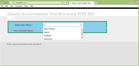 Mvc4 Jquery Autocomplete Textbox Using Web Api