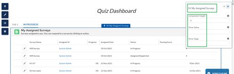 How To Configure My Assigned Surveys” Component